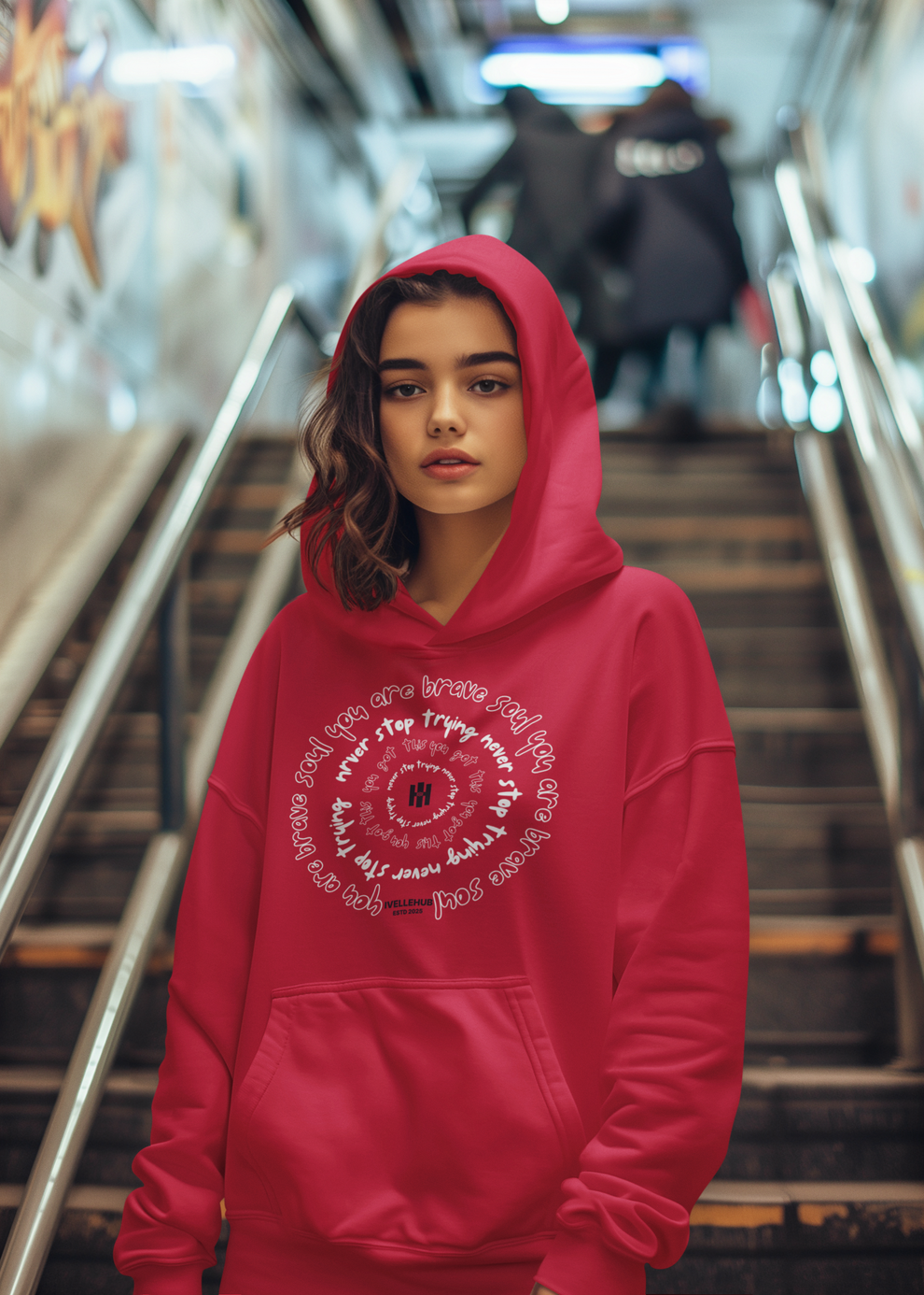 Never stop trying Hoodie – IVELLE HUB