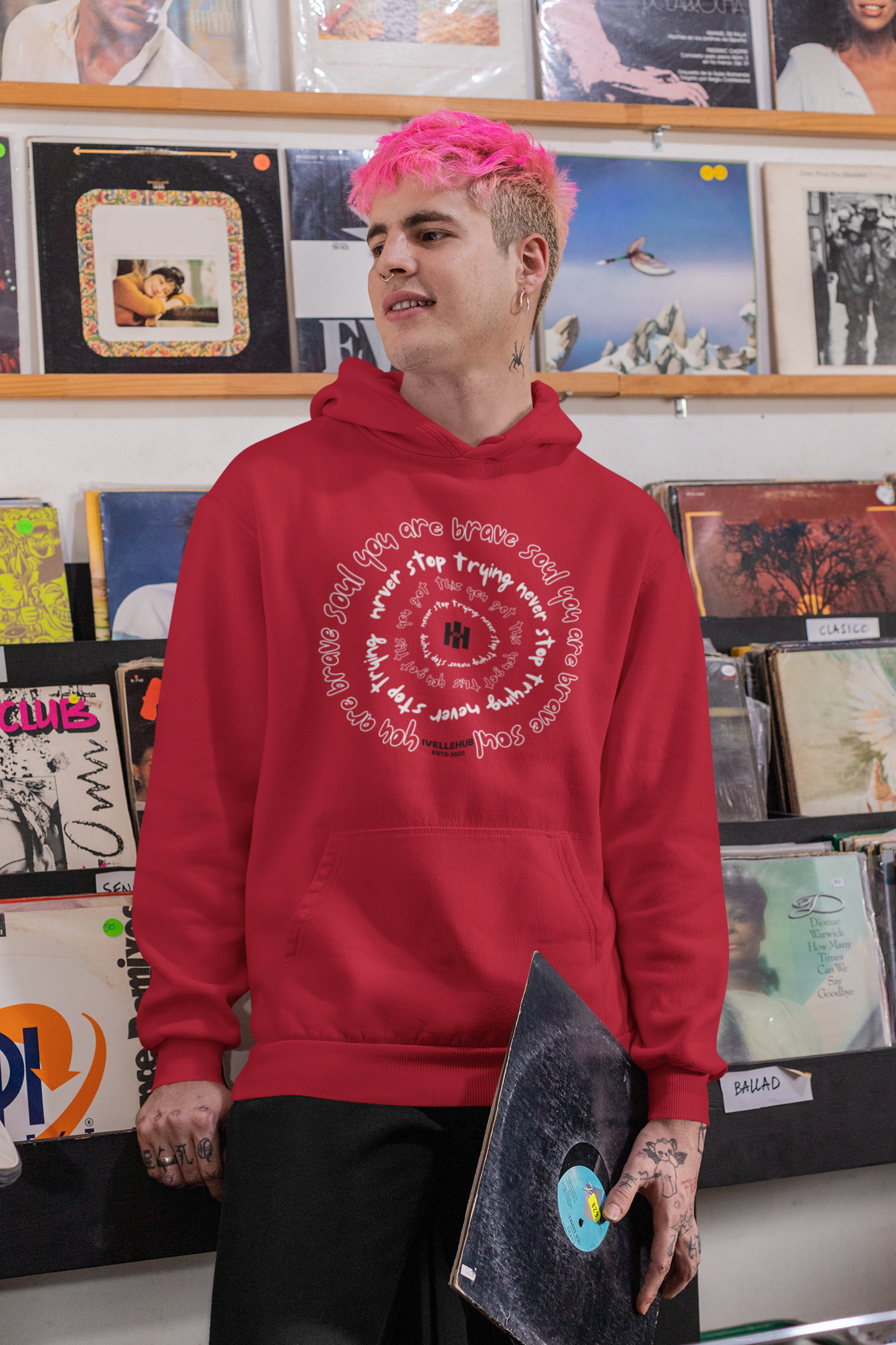 Never stop trying Hoodie – IVELLE HUB